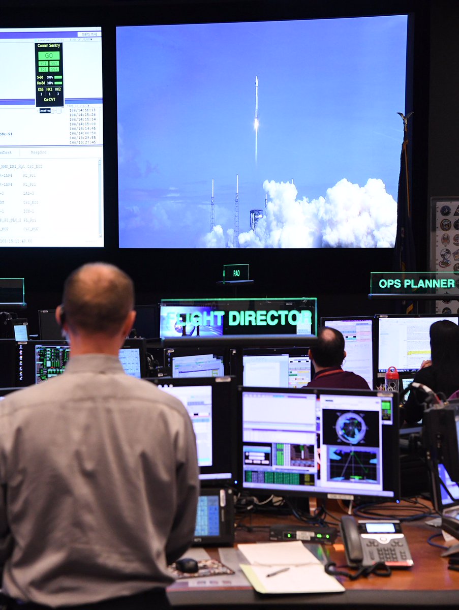 Mission Control Houston during today's Cygnus cargo vehicle launch to ...