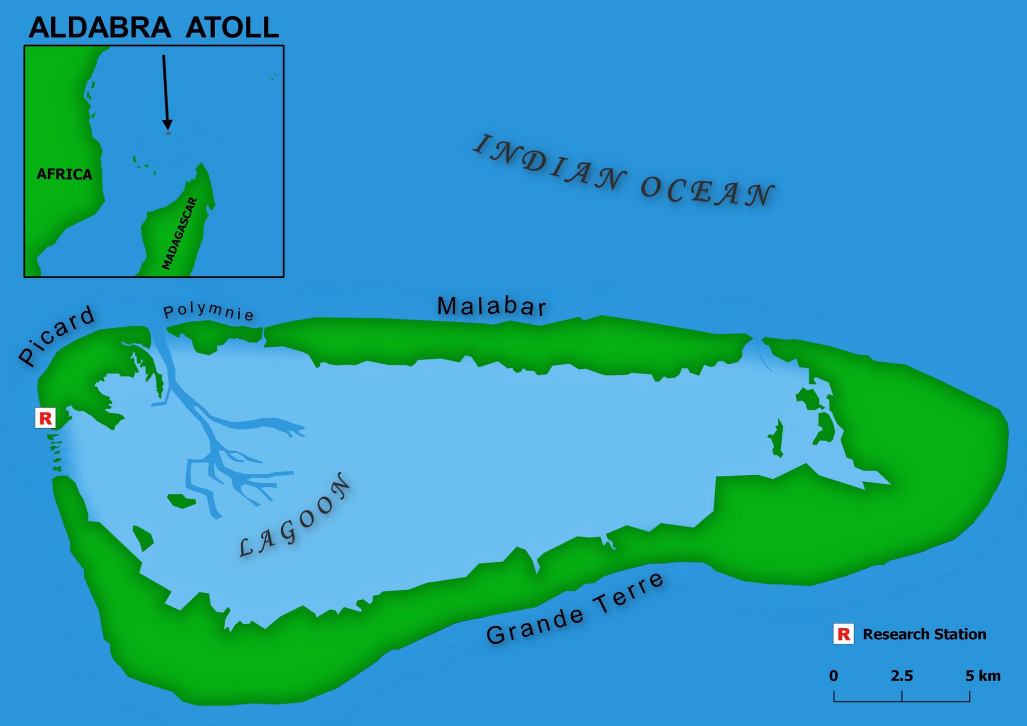Aldabra Atoll Map
