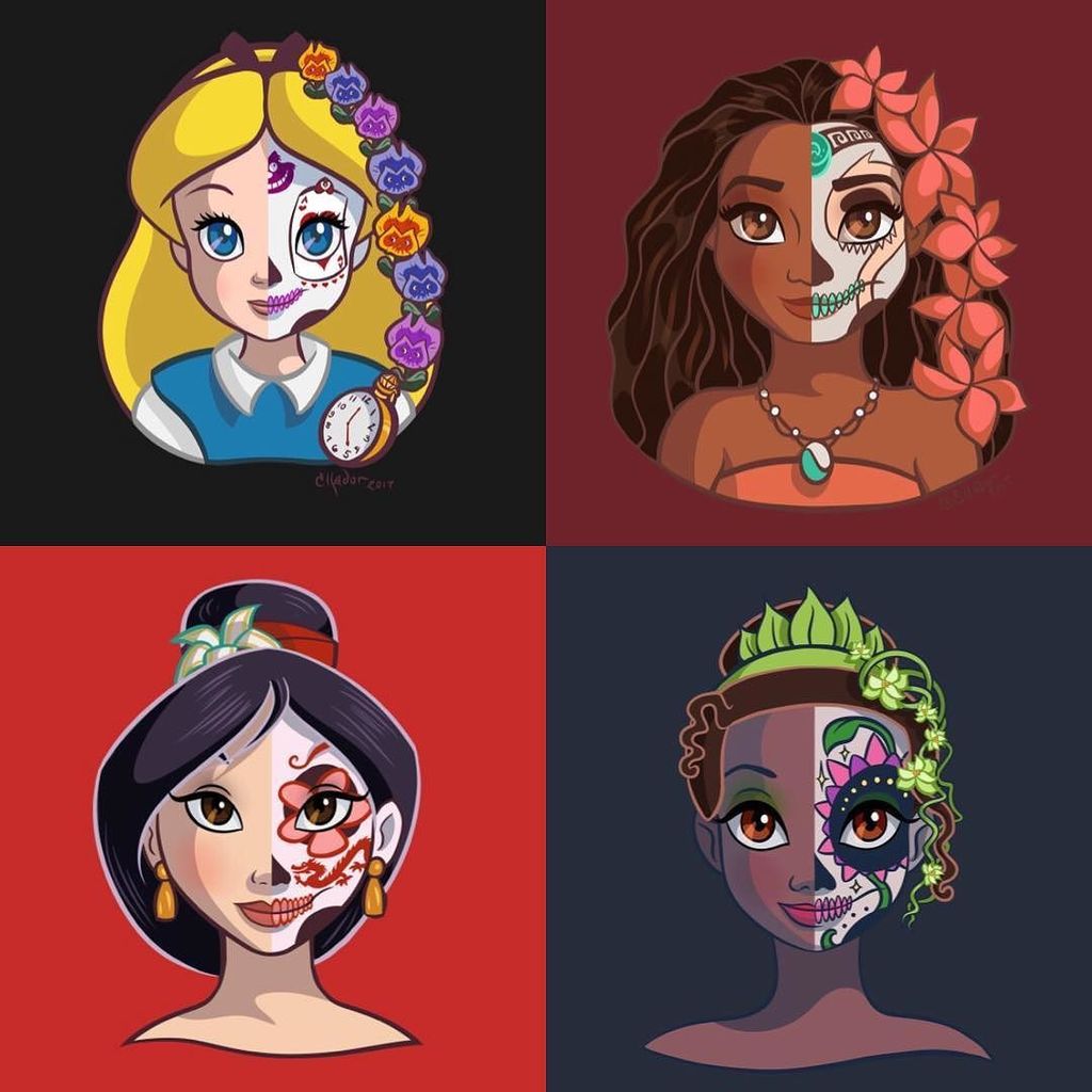 Day Of The Dead Disney Princess