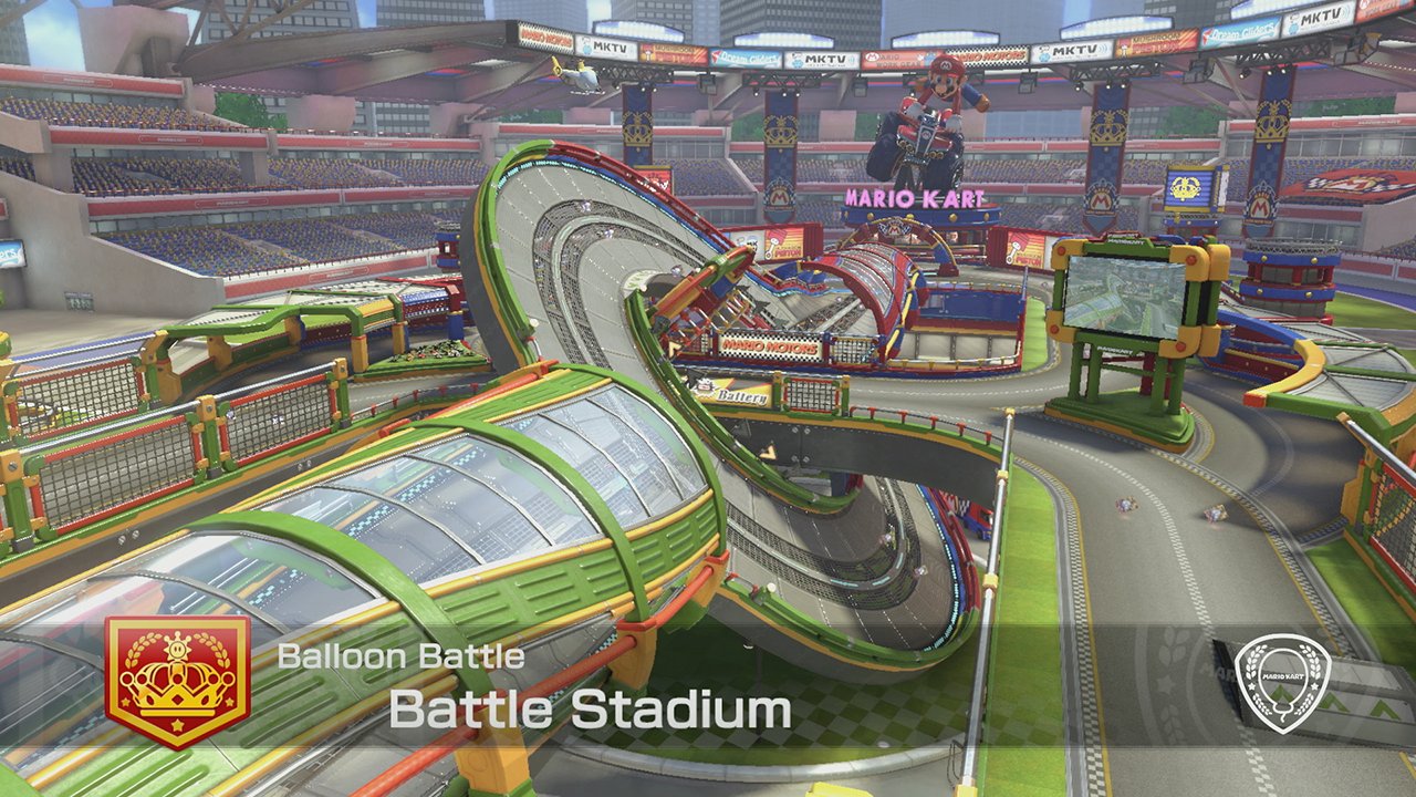 Mario Kart 8 Mario Kart Stadium Map