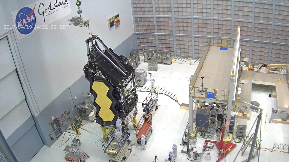 Our "wings" are folded! All part of our prep for shipping JWST to for ...