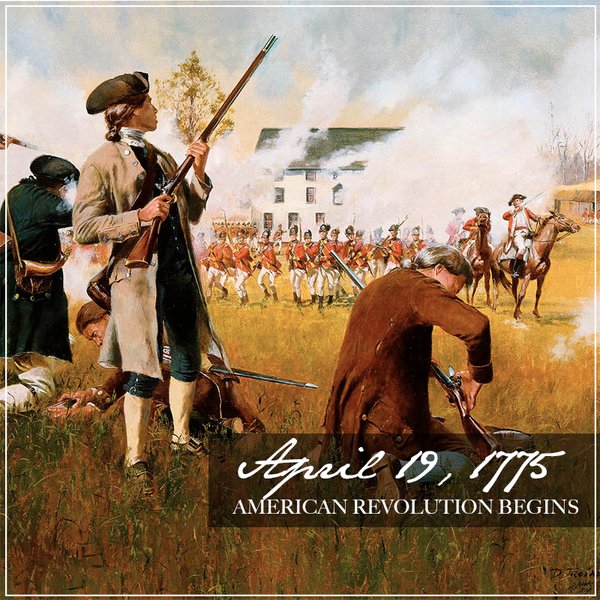 OnThisDay in 1775, the American Revolution begins in Massachusetts at ...