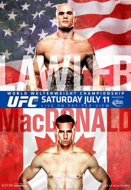 UFC 189: Aldo x McGregor Official Poster : r/MMA