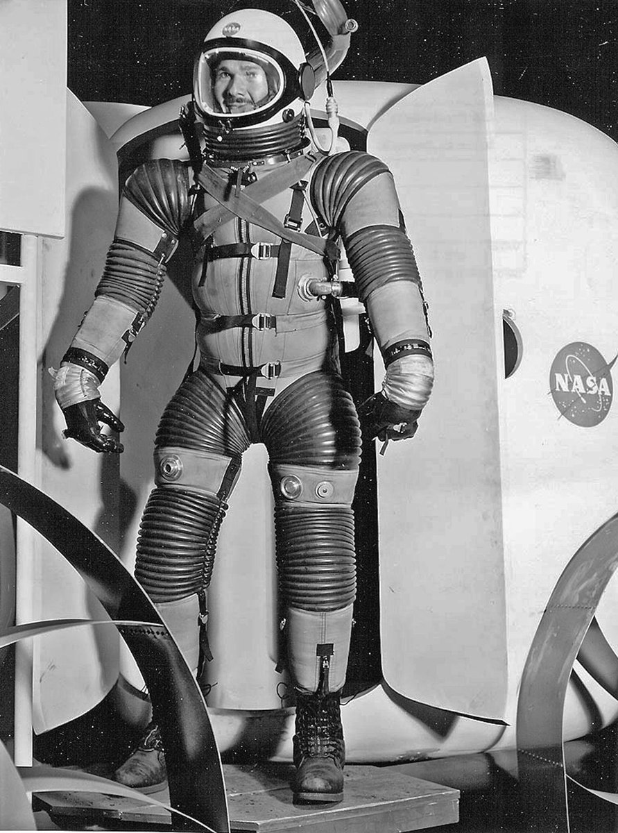 USGS's Gene Shoemaker in space suit 1964. More historic pics in our ...