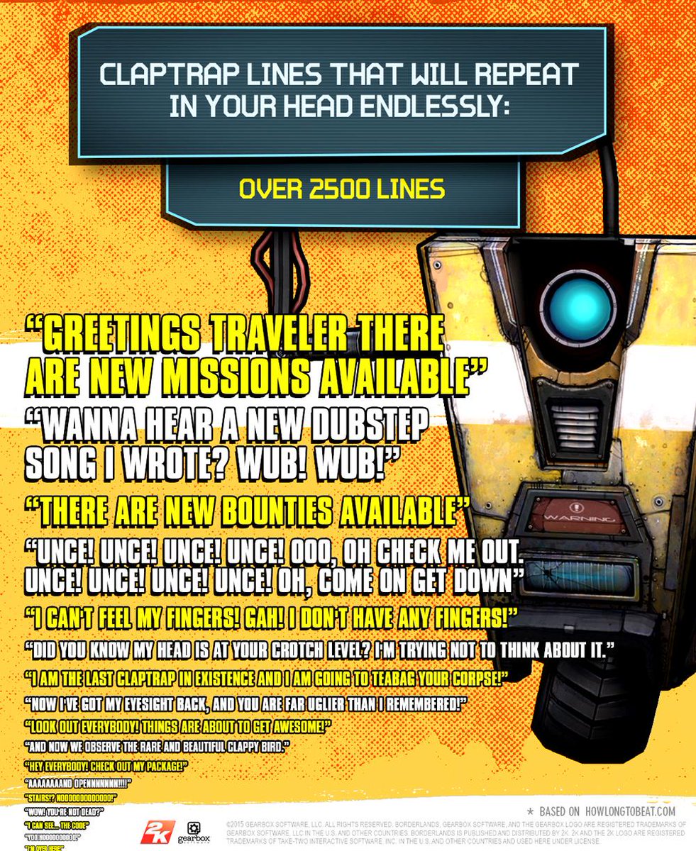 Borderlands 2 Claptrap Quotes