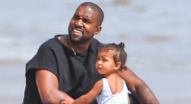 The Kanye West/ North West beach photos were all over Instagram today ...