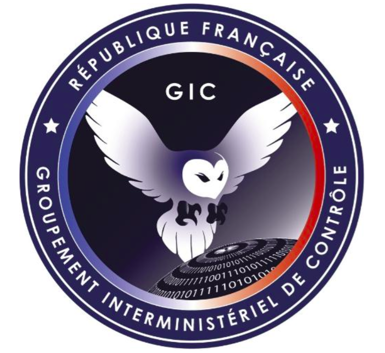 Le nouveau logo du GIC, qui réalise les écoutes des services secr ...