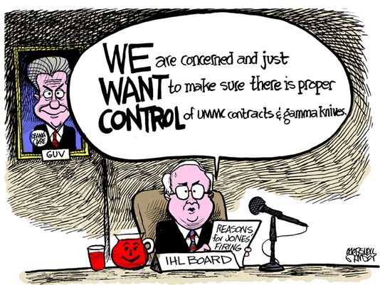 MarshallRamsey cartoon on IHL defending why they ousted OleMiss ...