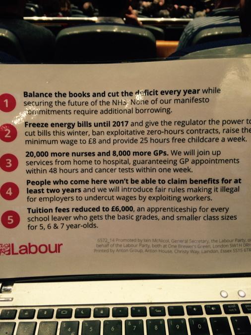 Labour's pledge card for ge2015 (back) | Christopher Hope? | Scoopnest