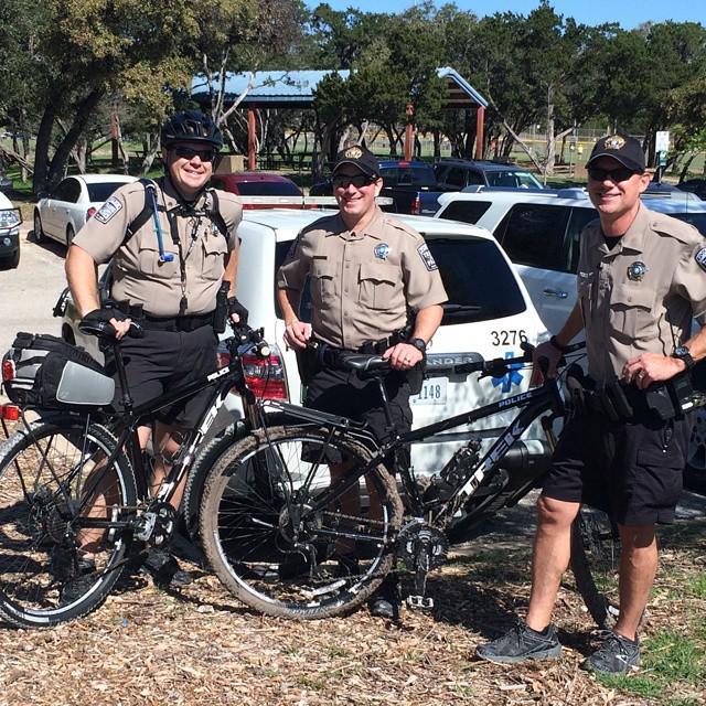 Park Ranger On Patrol Bike