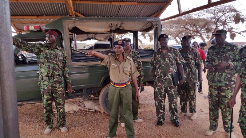 Inspector General of Police Joseph Boinet in Mandera following recent ...