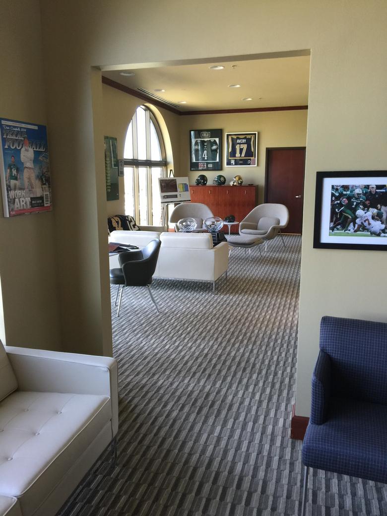 ...inside the office of one America's best college football coaches ...