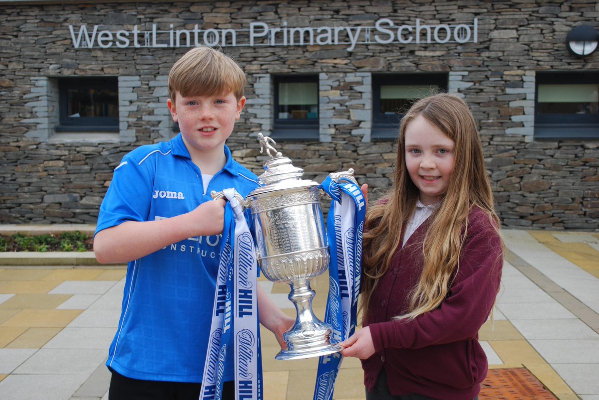 The Scottish Cup took a wee road trip to West Linton Primary School ...