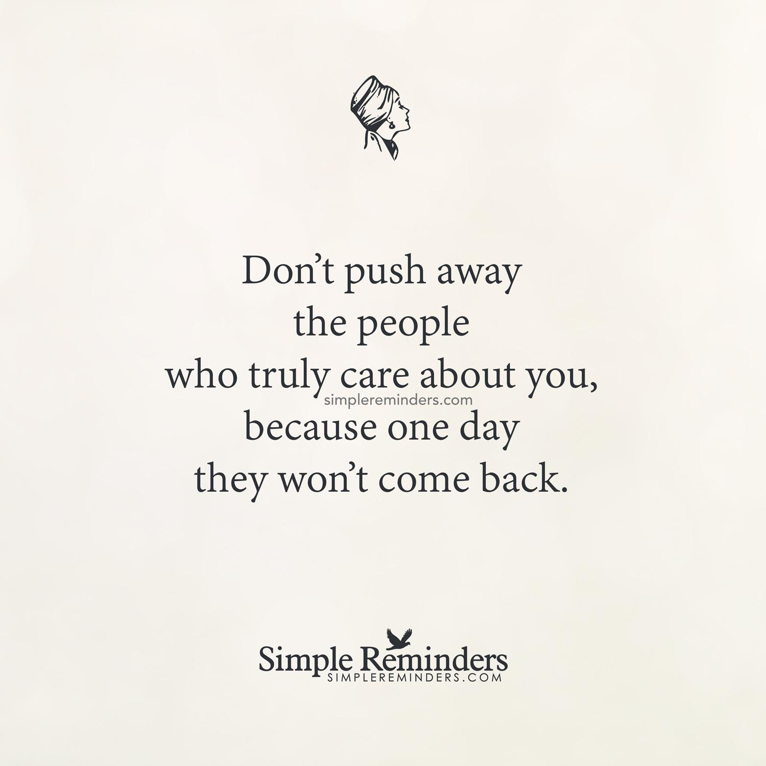 Pushing Someone Away