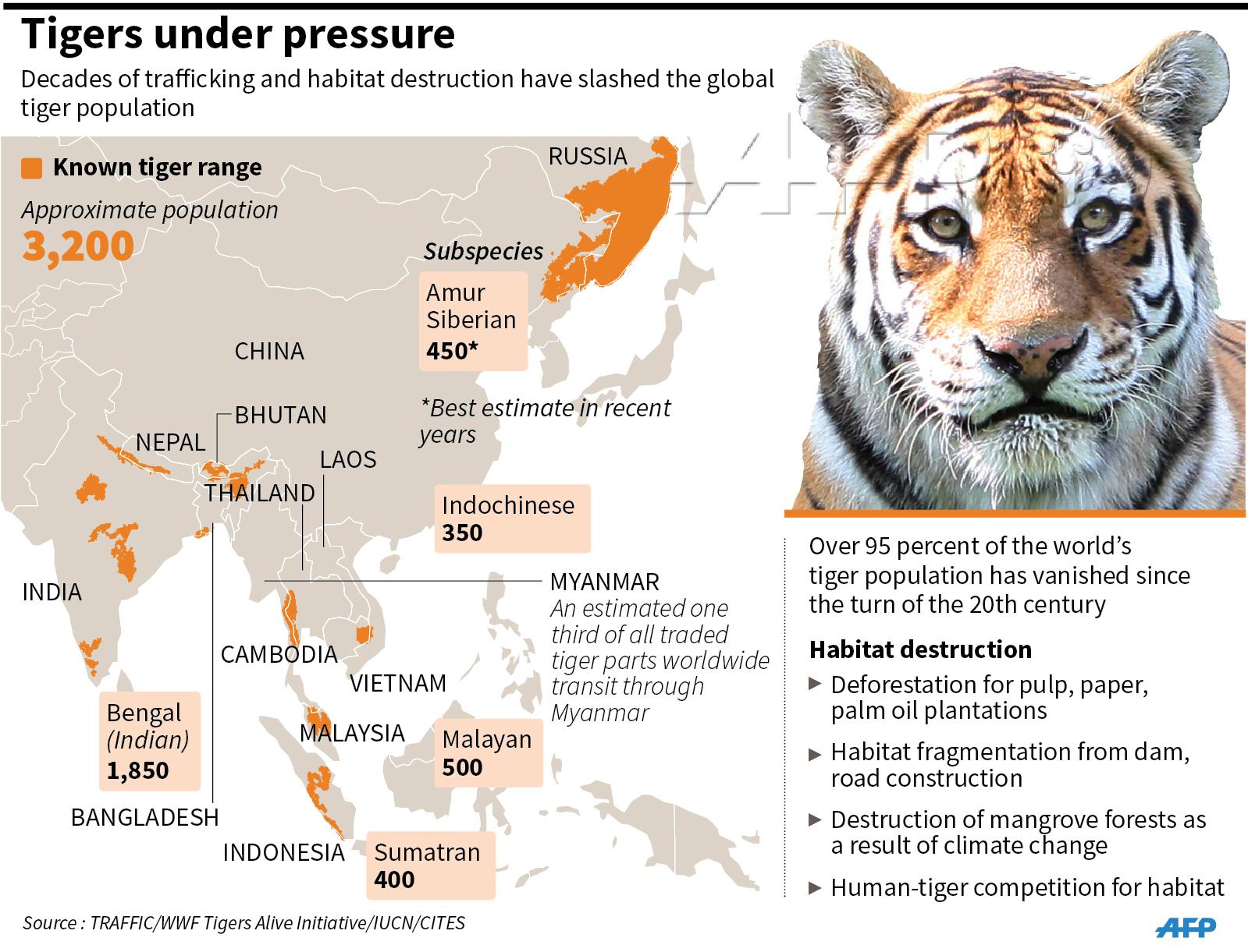 Malayan Tiger Habitat Map