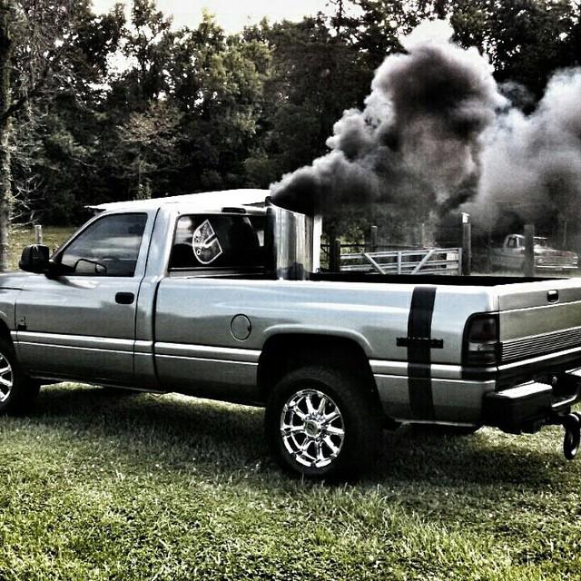 Dodge Cummins Rollin Coal With Stacks