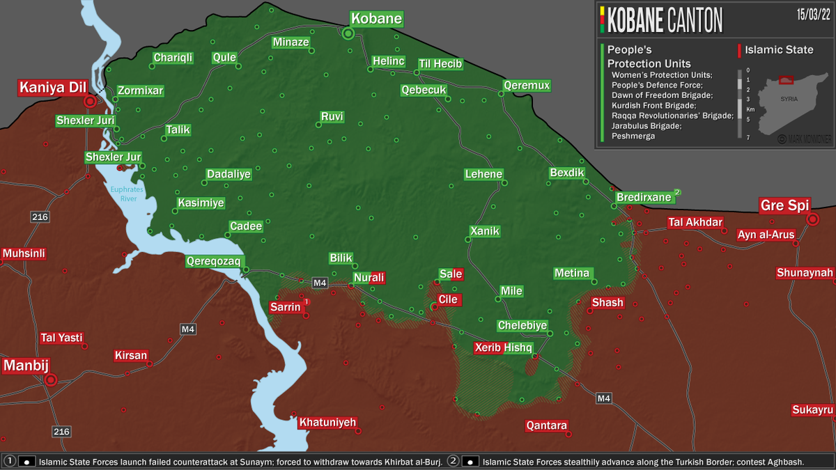 Map of Kobane (March 22, 2015) by Mark Monmonier : r/syriancivilwar
