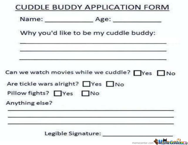 Official Cuddle Buddy Application Form