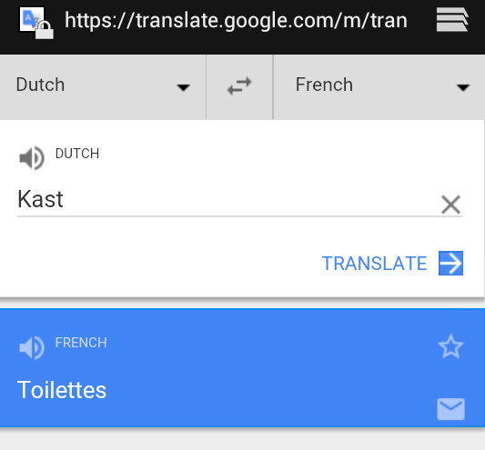 Armoire Google Translate