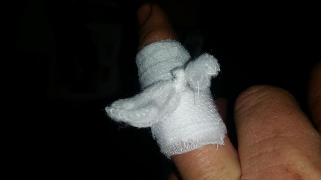Hand Cut Bandage