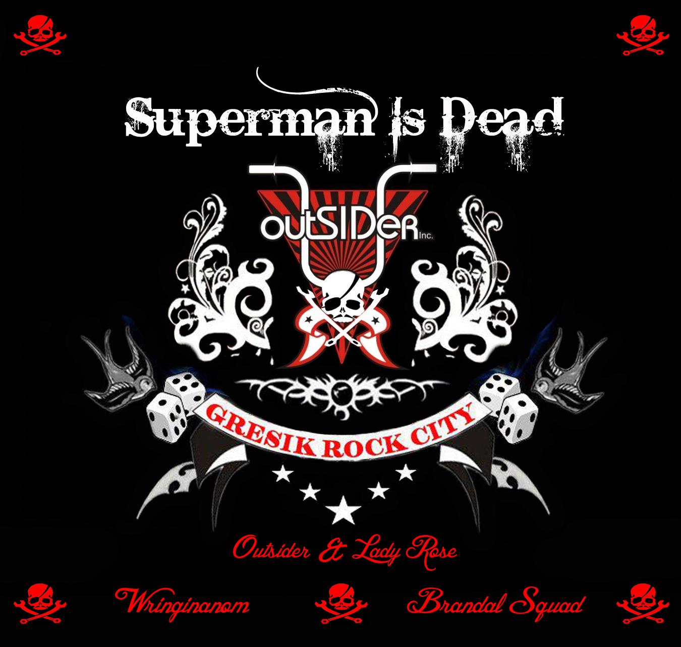 Superman Is Dead Logo Lady Rose