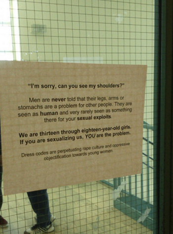 Hero students protest unfair dress code's double standards for girls ...