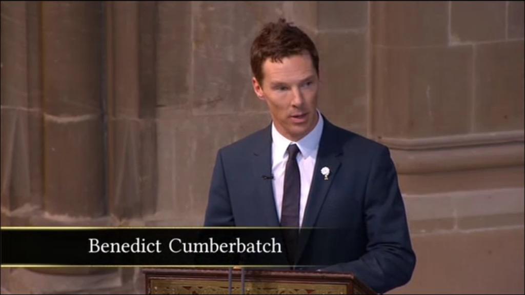 Benedict Cumberbatch at King Richard III's Burial Service at Leicester ...