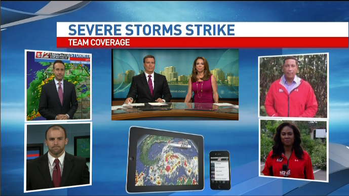 Stormtrac 12 Team Coverage on CBS12 News at 5-tracking severe weather ...