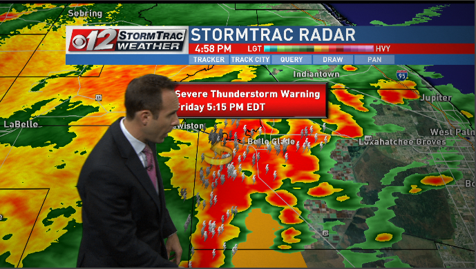 Stormtrac 12 Team Coverage on CBS12 News at 5-tracking severe weather ...