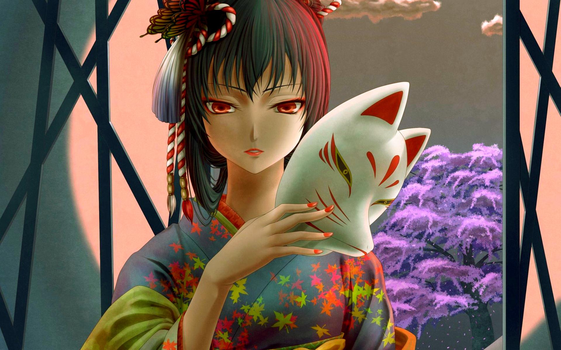 Kitsune Noh Mask