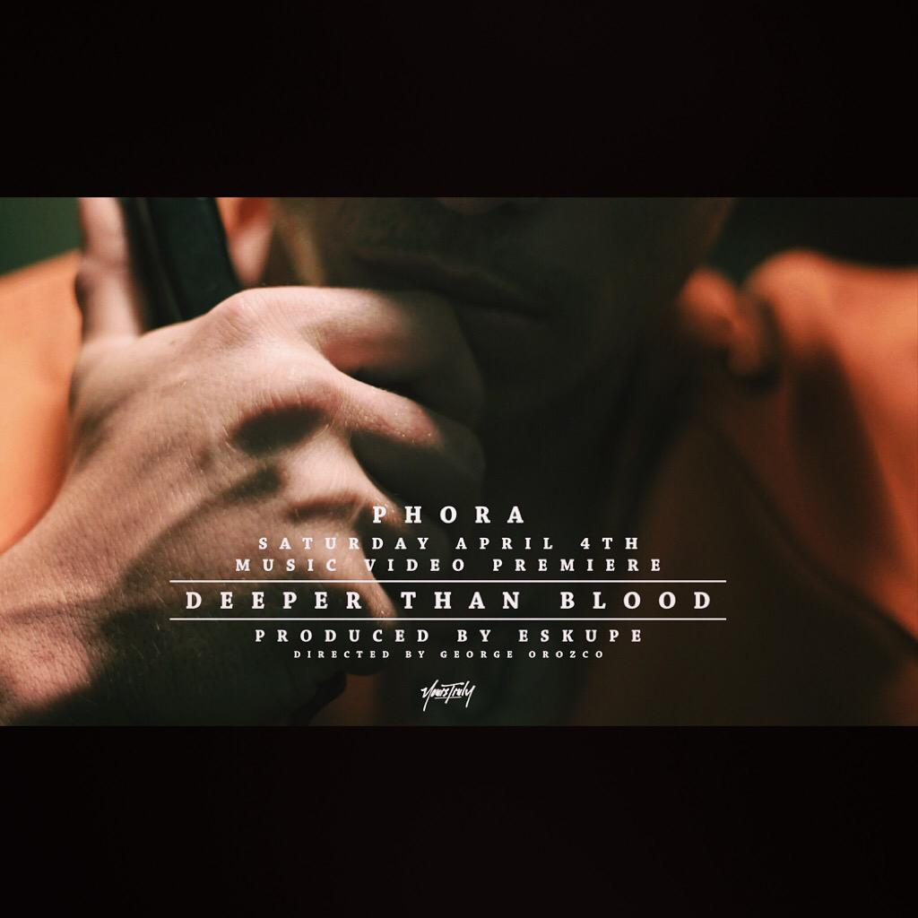 PHORA on Twitter: "My new video Deeper Than Blood drops this SATURDAY 6PM !! RT if you ready ...