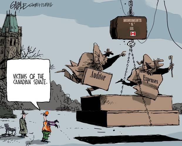 "Victims of the Canadian Senate": Today's editorial cartoon by Brian ...