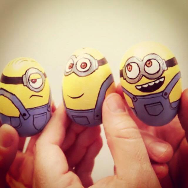 Check out these easter egg designs! my favorite is the minion eggs ...