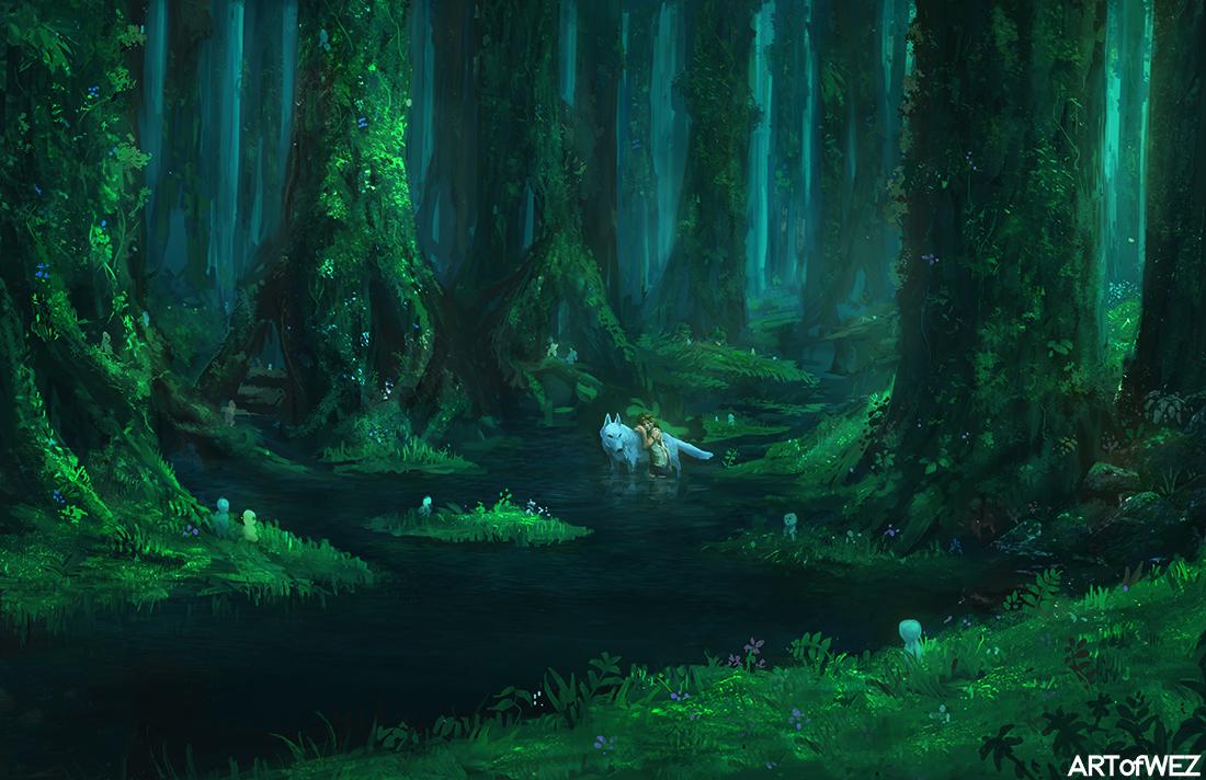 Princess Mononoke Scenery