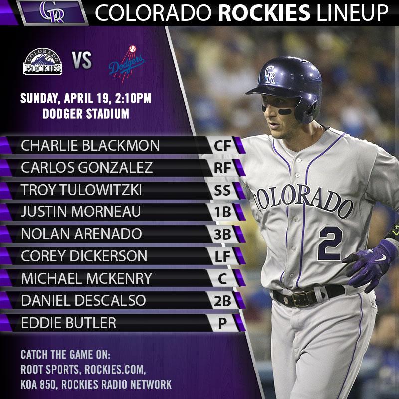 [LAD]vs[COL] 라인업.JPG : MLBPARK