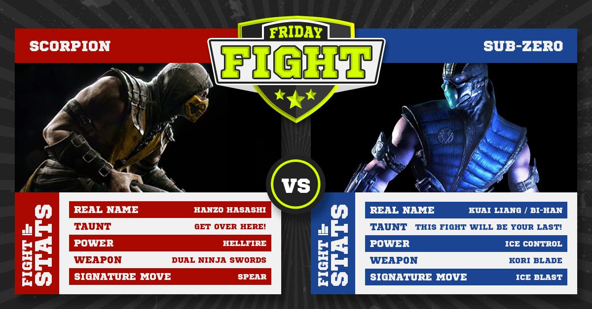 Sub Zero Vs Scorpions Fight