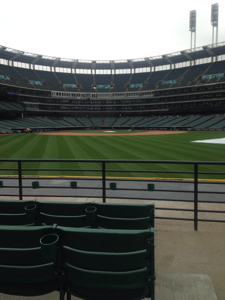 There are 3 rows of seats in front of the bullpen with great views ...