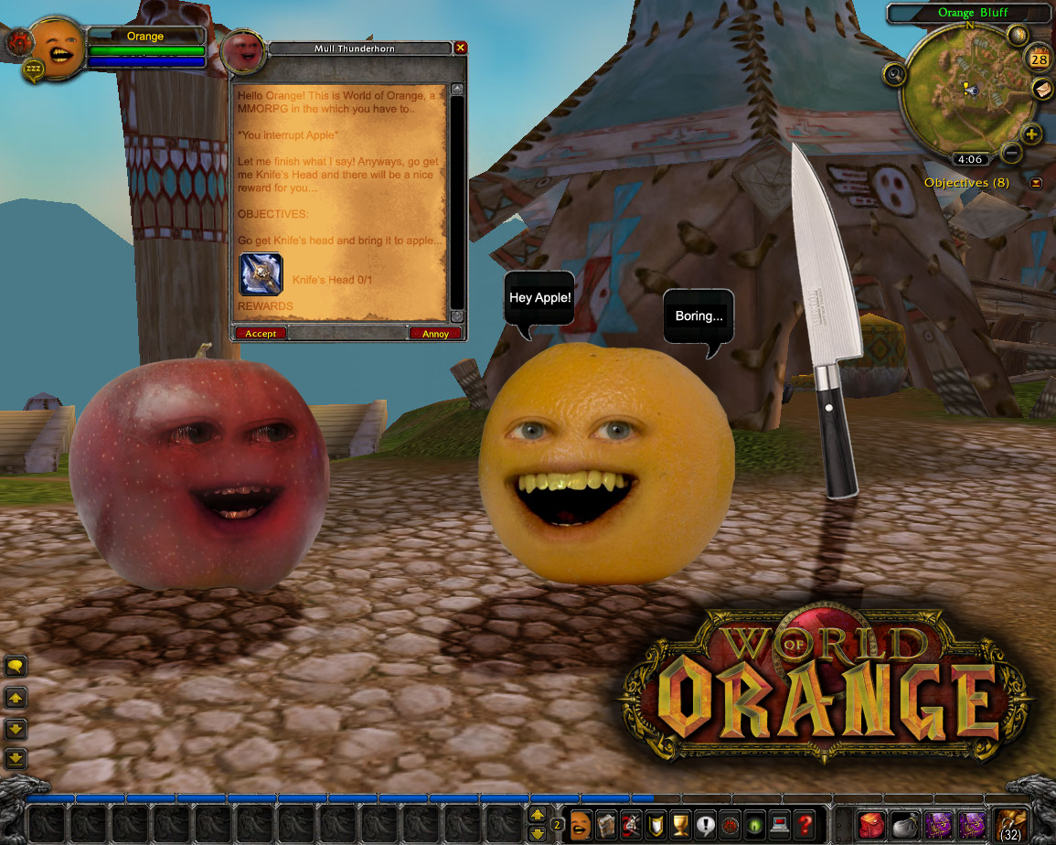 Annoying Orange Hey Apple Knife