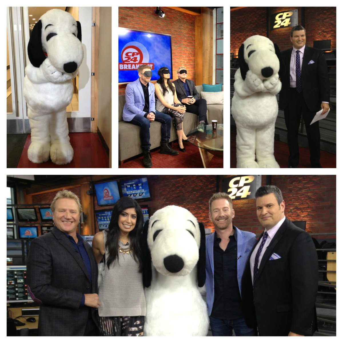 Snoopy surprised our cp24breakfast hosts this morning ...