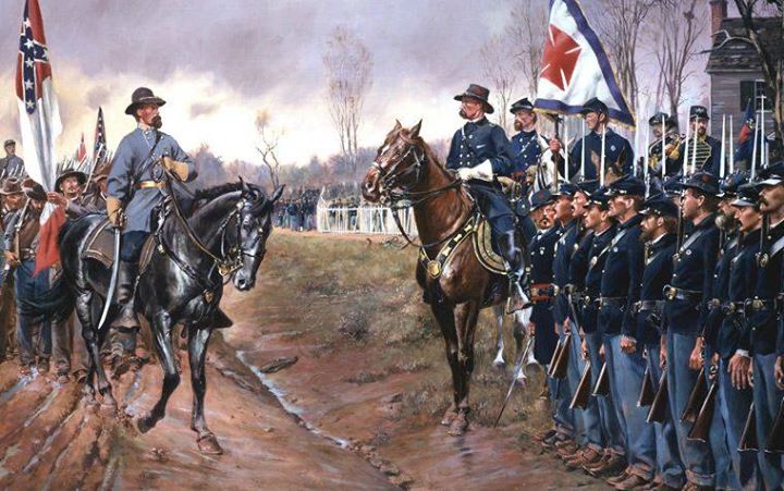Robert: #TBT in 1865, Robert E. Lee surrenders his troops to Ulysses S