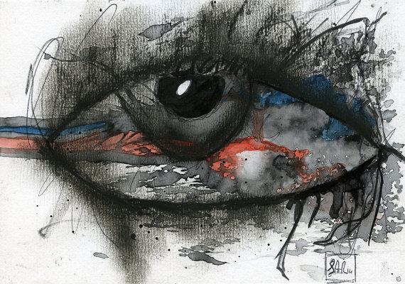 Abstract Eye Drawing