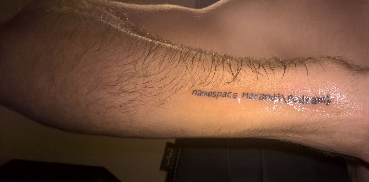 C Programming Tattoos Python Code Tattoo Done By Sofia...