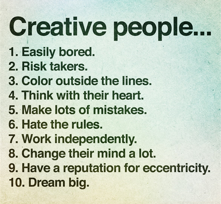 Creative Person Characteristics