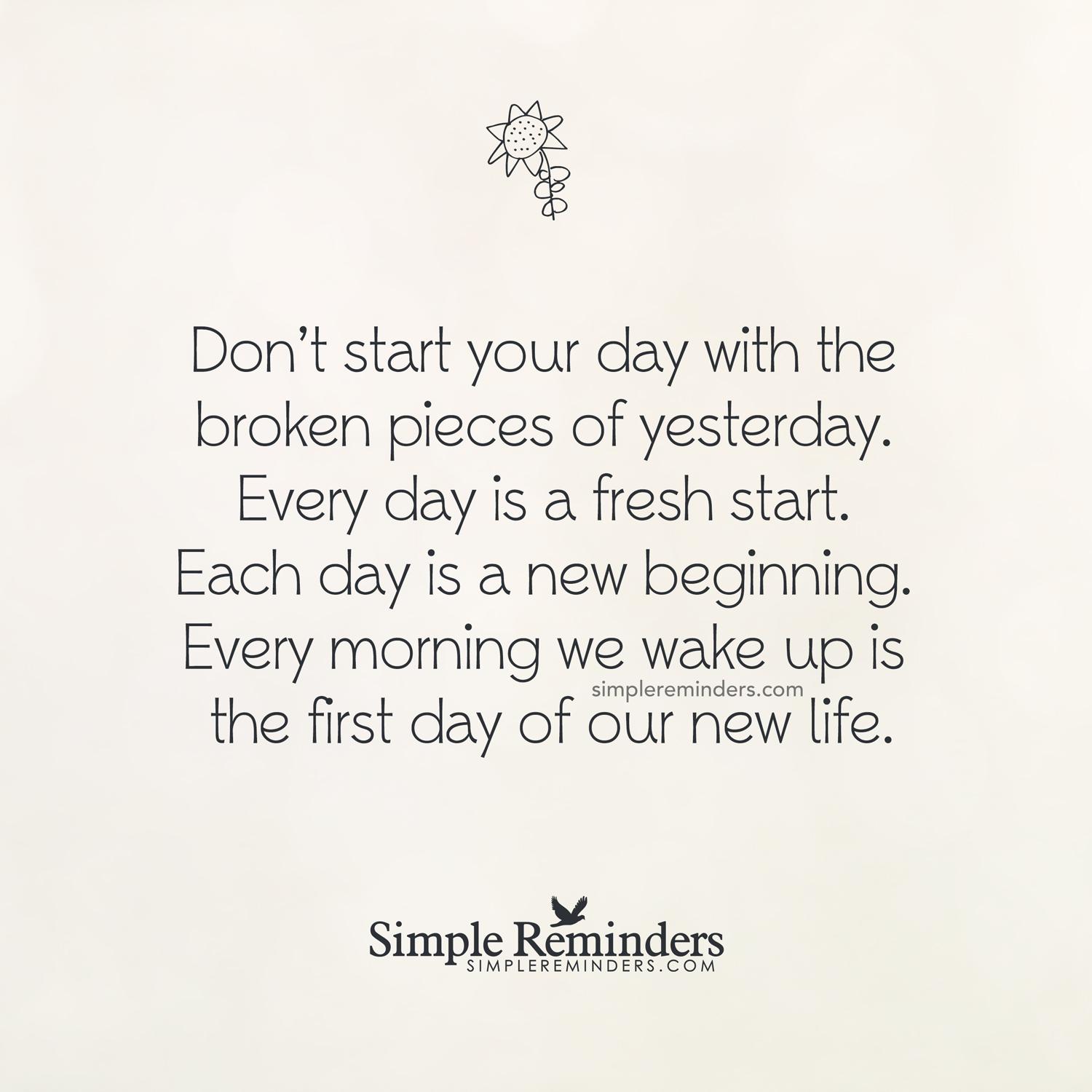 Start Each Day Quote Start Each Day With A Grateful Heart Free