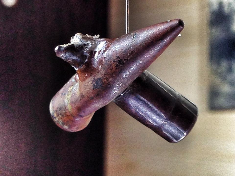 An amazing Gallipoli relic. Two bullets smashed into each other mid air ...