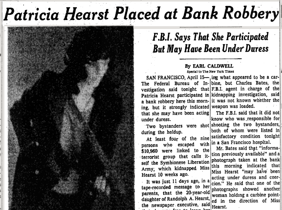 Patty Hearst Bank