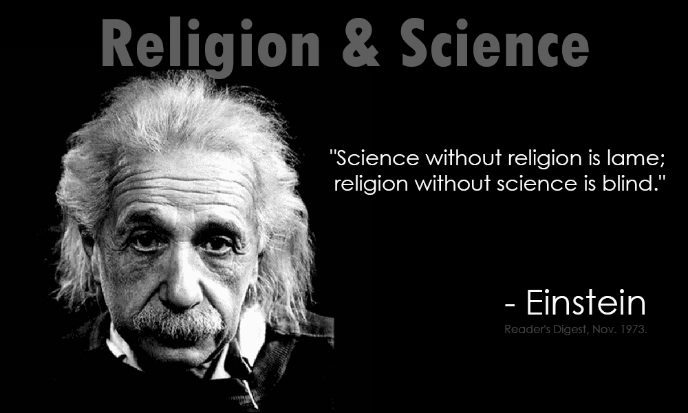 Einstein Science Without Religion Quote