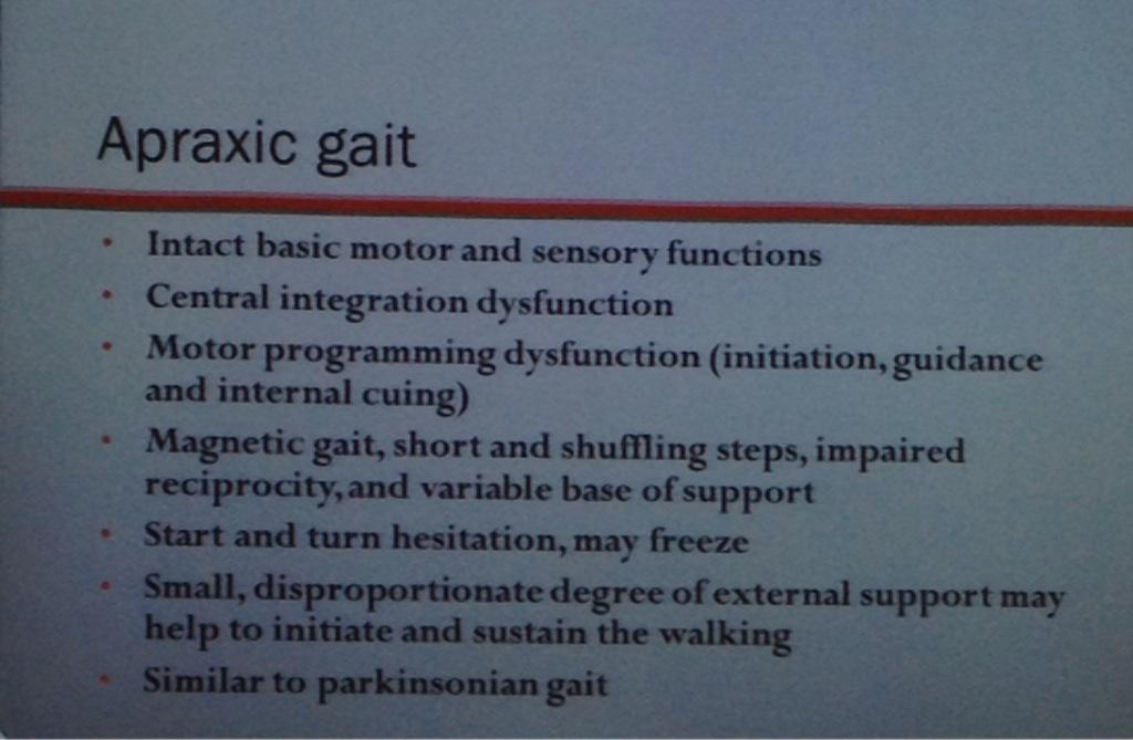 Apraxic Gait