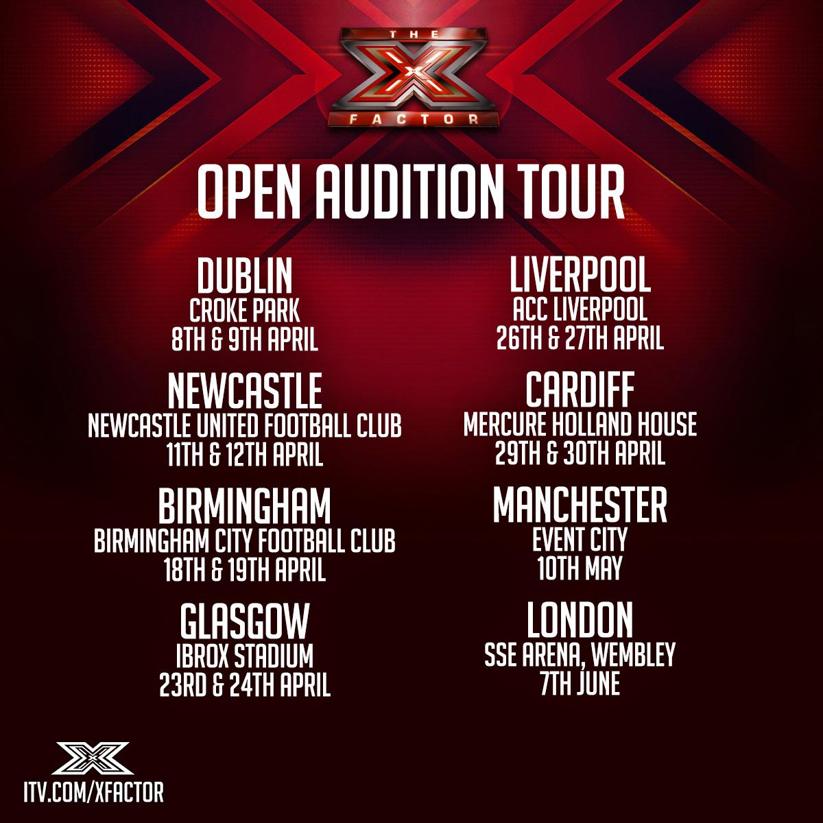 Past event – The X Factor Open Audition Tour, nationwide | What's On Where