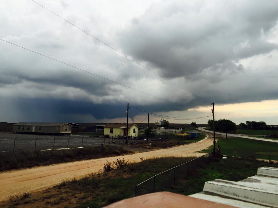 Photo: Tornado reported NW of Allison, TX, via Tiffanye and Greg ...